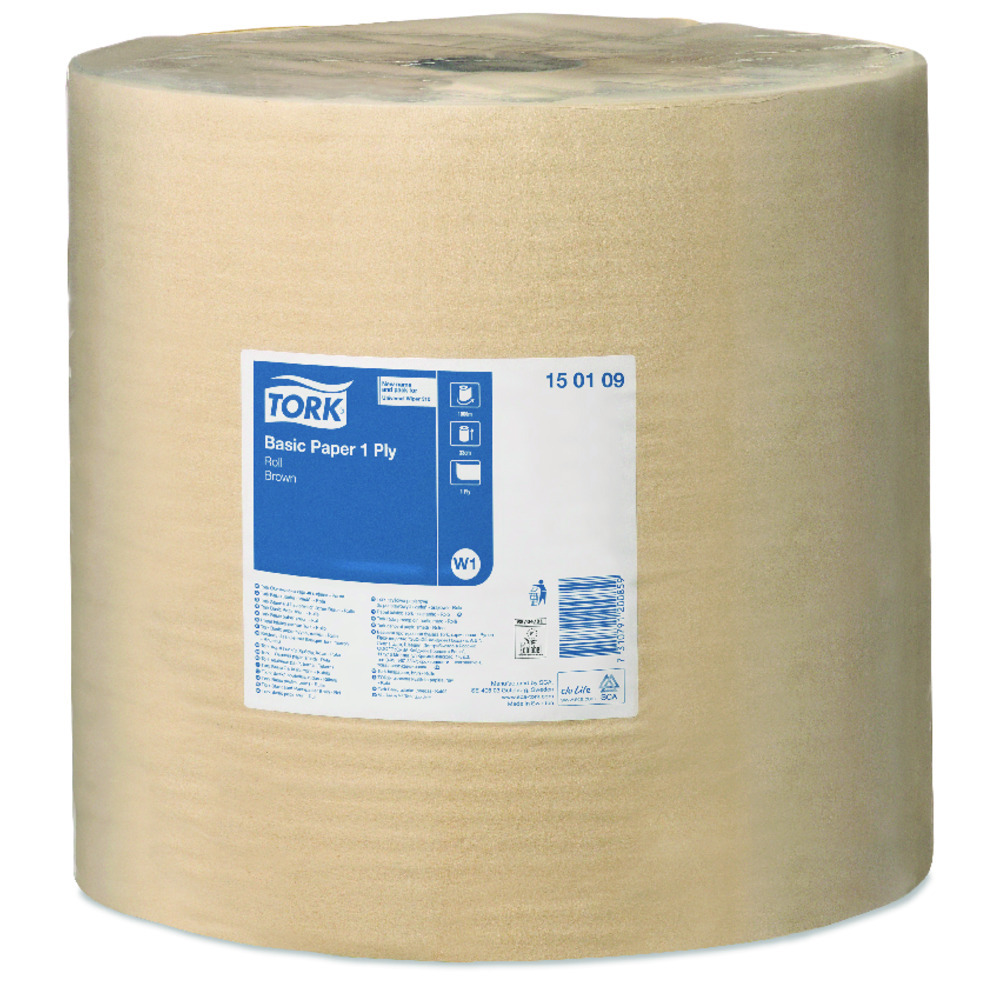 TORKPAPPER TORK BASIC W1 1LAG BRUN 34CM 1000M | Derome
