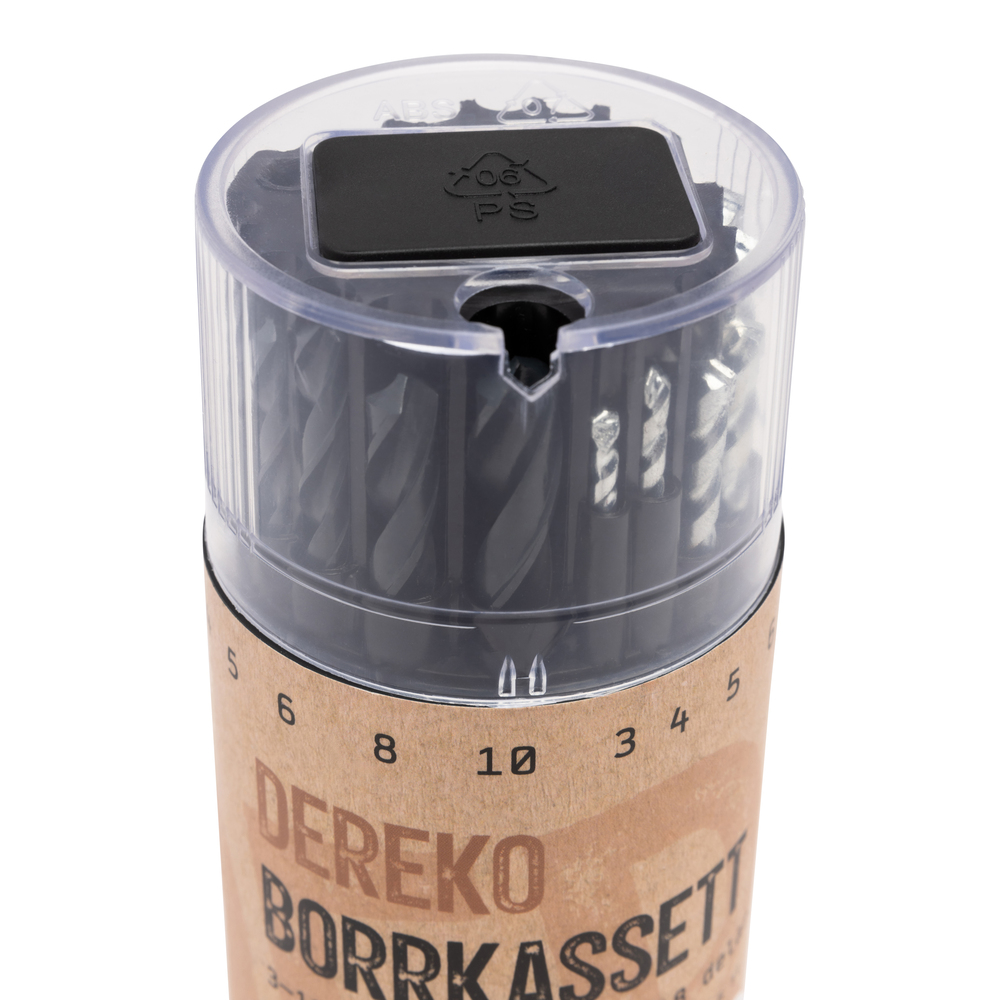 BORRKASSETT DEREKO 3-10MM KOMBI-BOX 18-DELAR | Derome